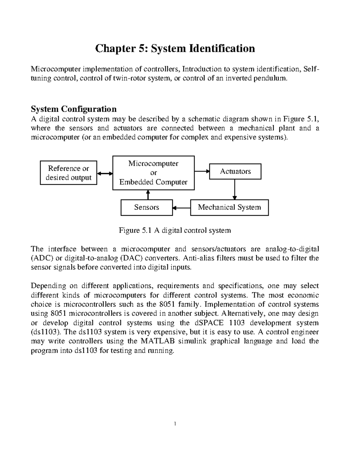 Chpt5 sysid-2 - sysid - Microcomputer implementation of controllers ...