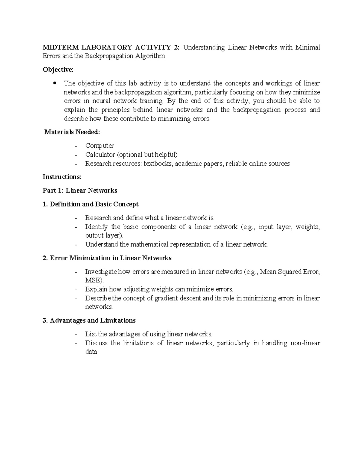 AI Laboratory Activity 2 Midterm - MIDTERM LABORATORY ACTIVITY 2 ...