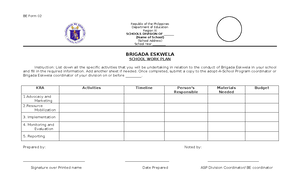 BE Form 1 Physical Facilities AND Maintenance Needs Assessment FORM 1 ...