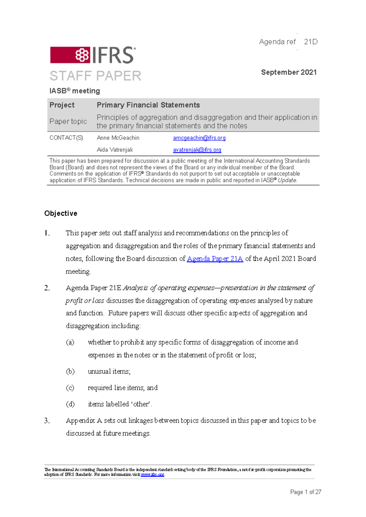 Ap21d pfs principles of aggregation and their application in the ...