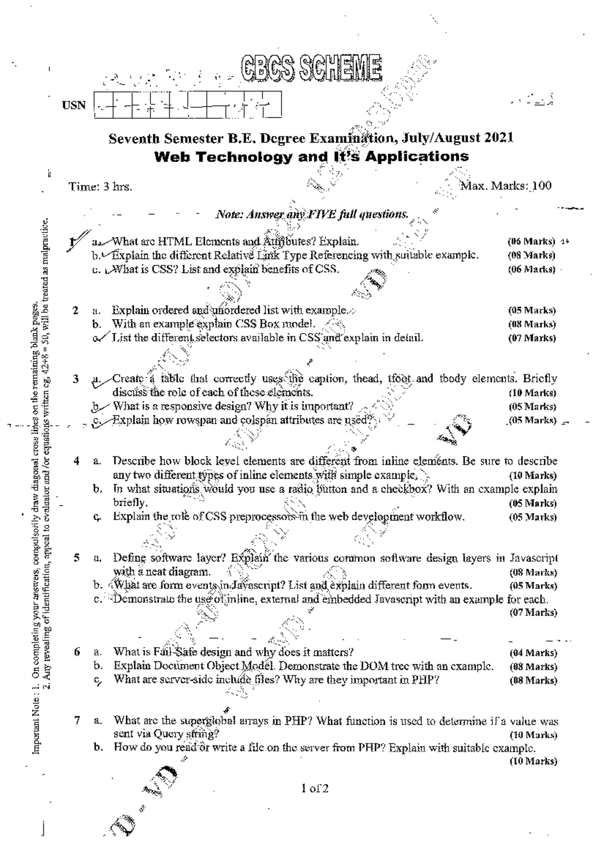 18CS63-Web-Technology 24-08-2021 0002 - 7th sem CSE NOTES - Studocu