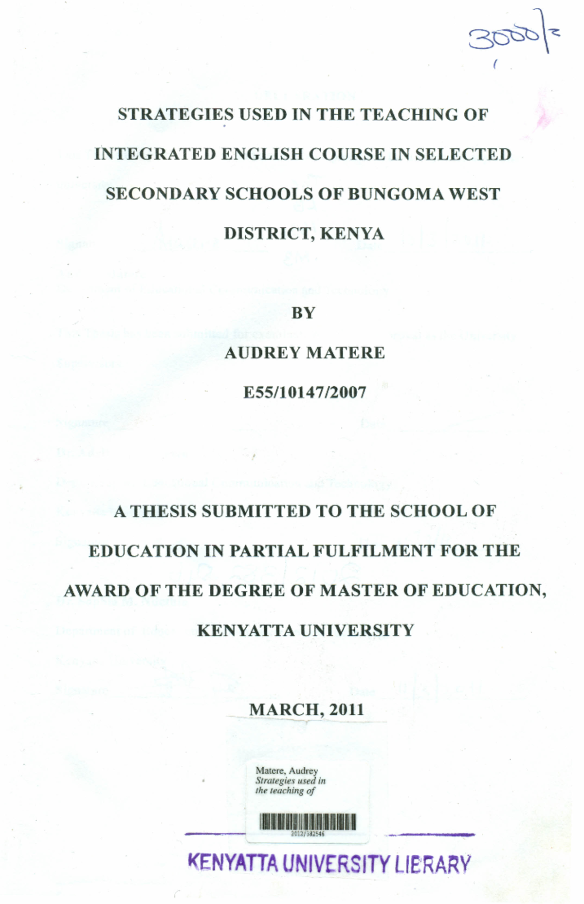 Strategies used in the teaching of integrated english course ...