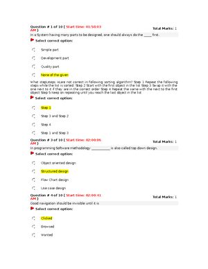 MGT501 Mid Term Past Papers Mega File - MGT5 01 Mid Term Page 1 of 21 ...