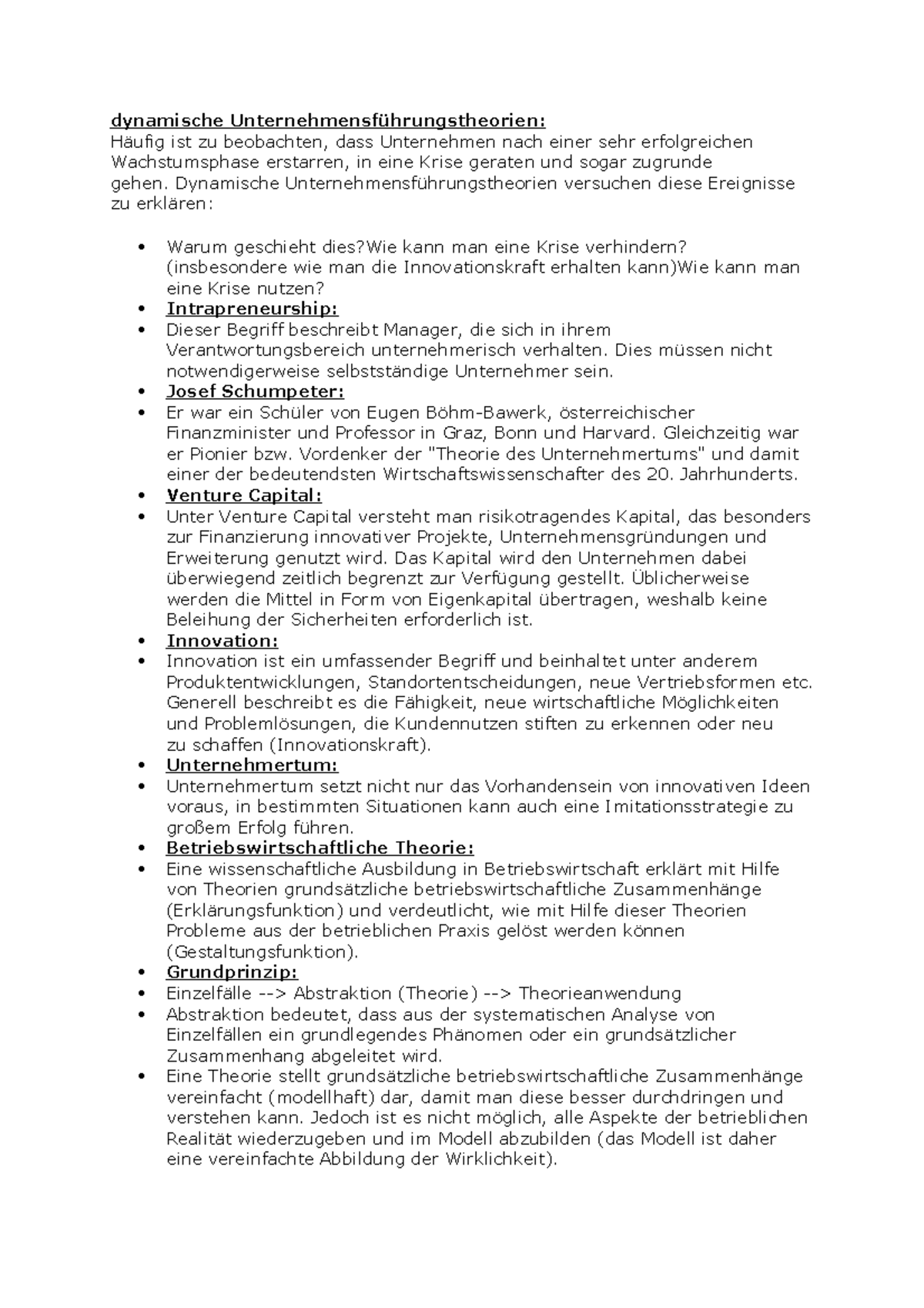 Wichtige Begriffe 1 - Zusammenfassung Einführung in die ...