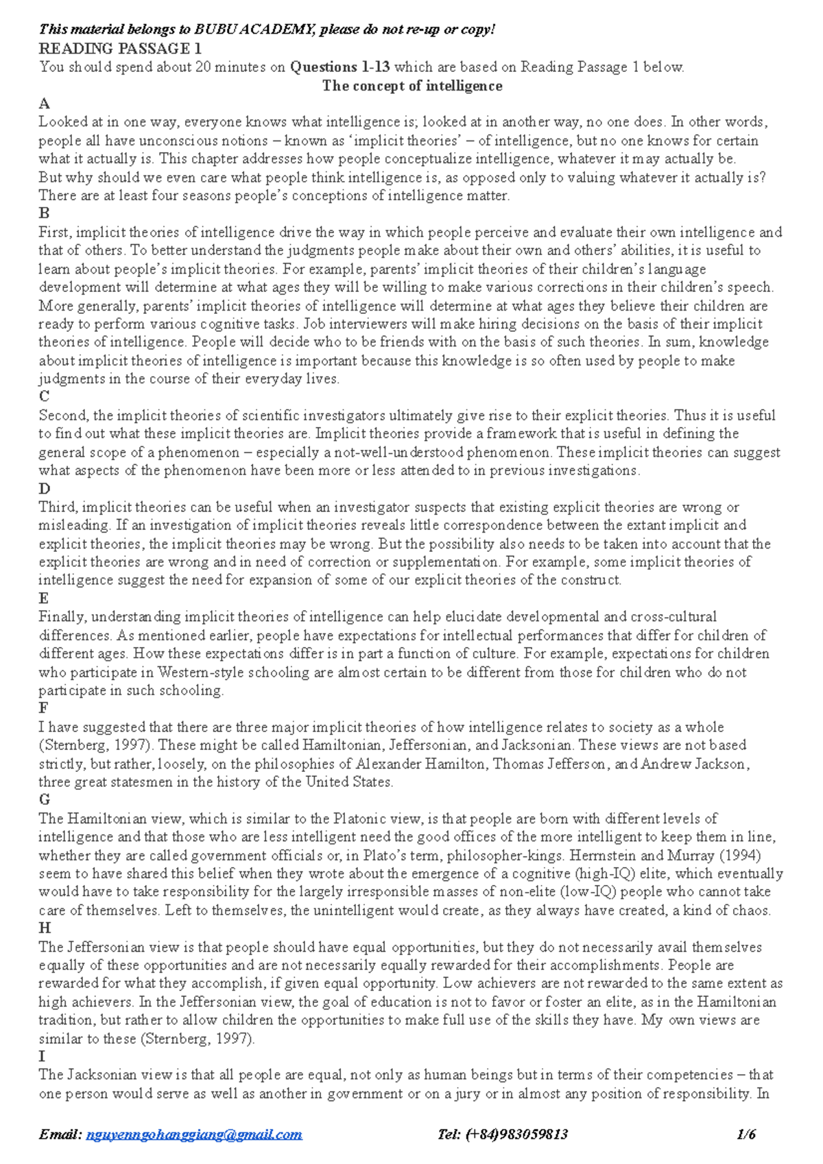 R15 - IELTS Listening and reading - READING PASSAGE 1 You should spend ...