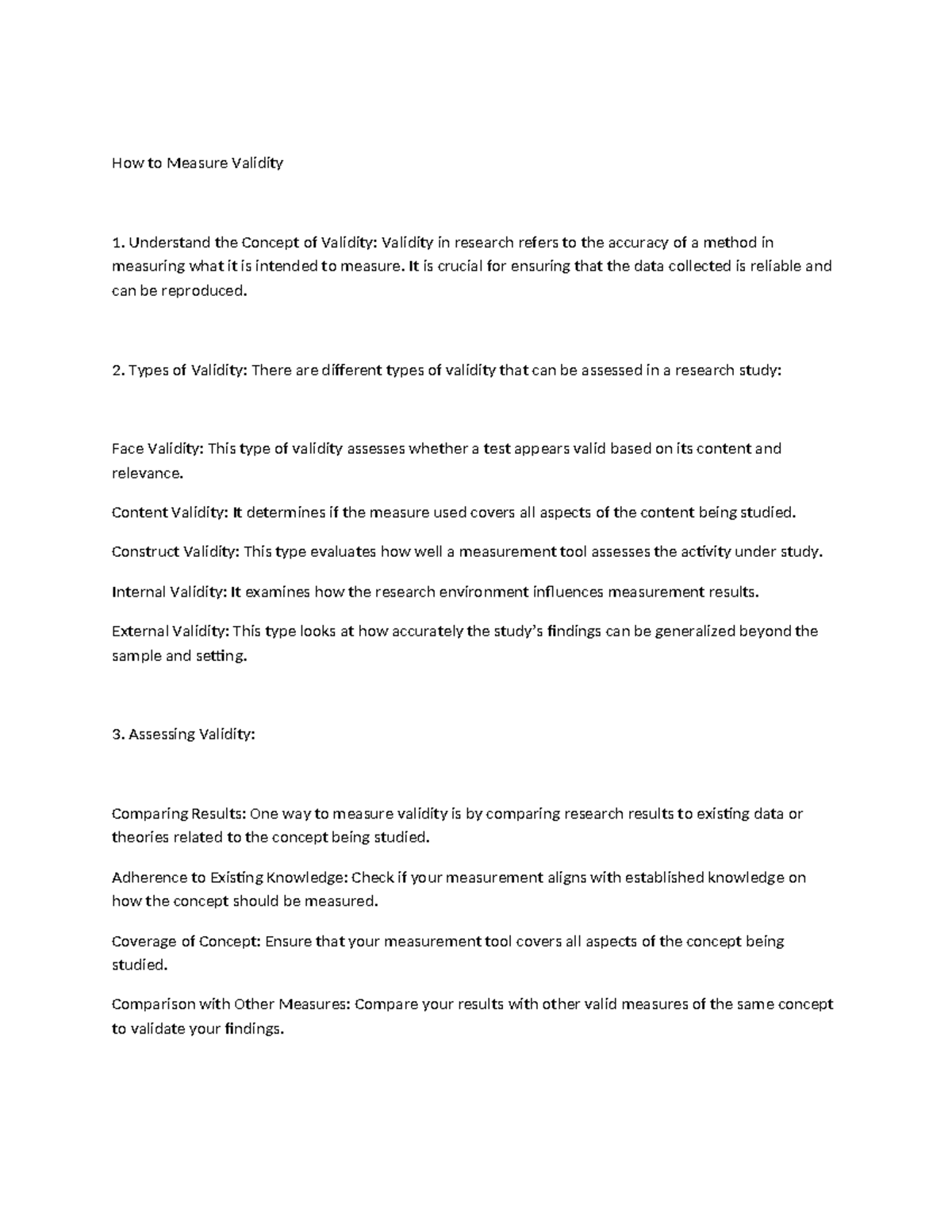 How to Measure Validity - How to Measure Validity Understand the ...