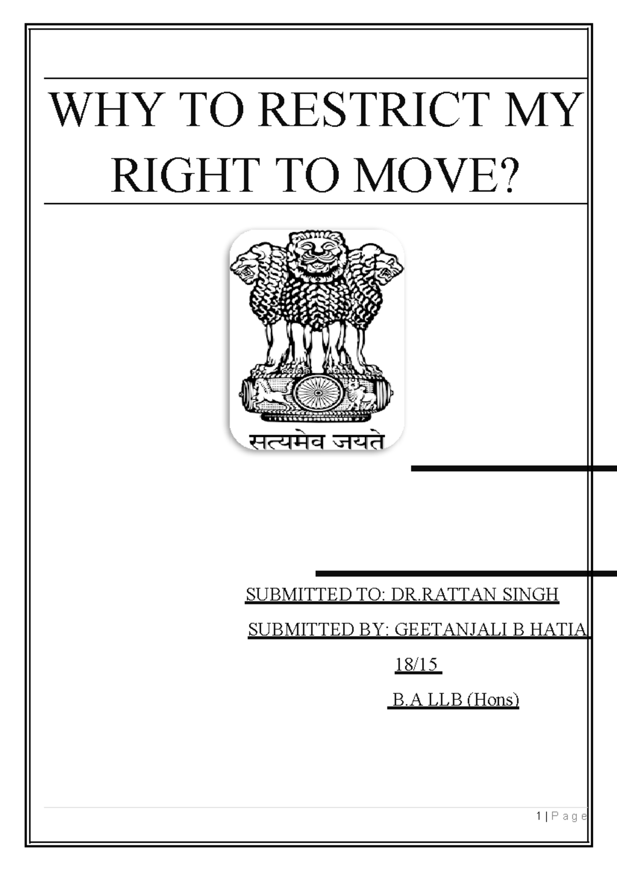 Constitution project - details on articles - WHY TO RESTRICT MY RIGHT ...