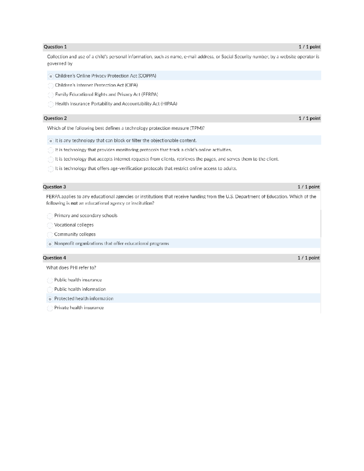 Module 3 quiz - Assignment - CYB 260 - SNHU - Studocu