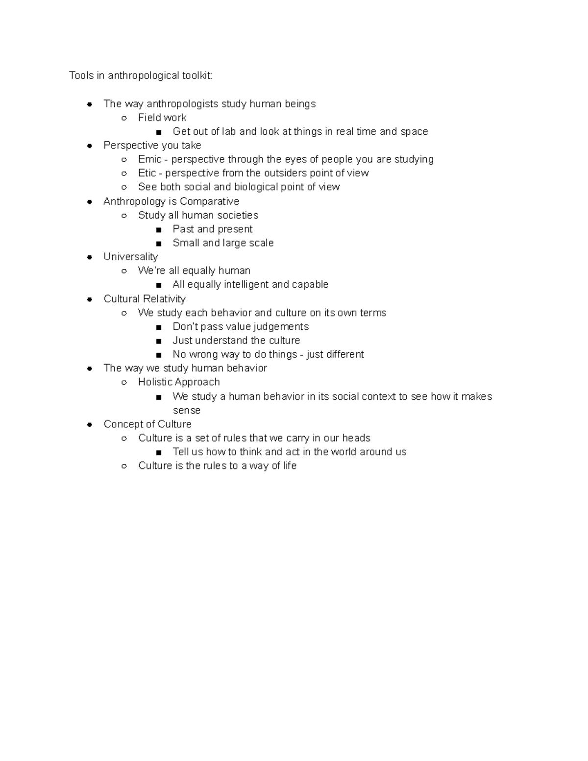 Anthropology Toolkit - Tools in anthropological toolkit: The way ...