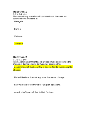 East and Southeast asia notes - Main point/Thesis East and Southeast ...