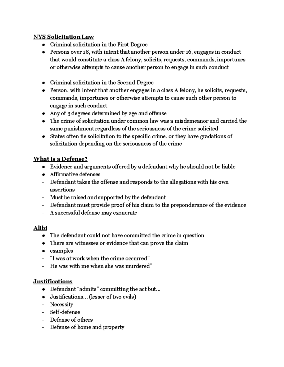 NYS Solicitation Crim Notes - NYS Solicitation Law Criminal ...