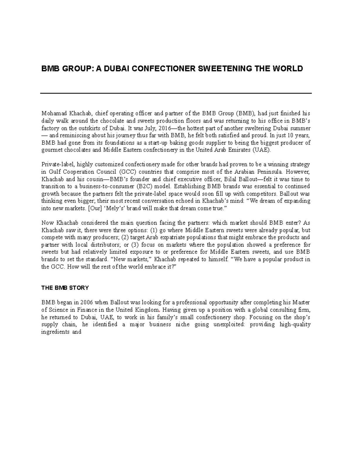 BMB Group; A Dubai Confectioner Sweetening THE World - BMB GROUP: A DUBAI CONFECTIONER ...