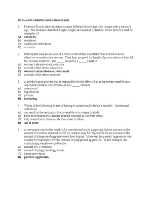 IV and DV Assignment 2 - Experimental answers - IV and DV Assignment ...