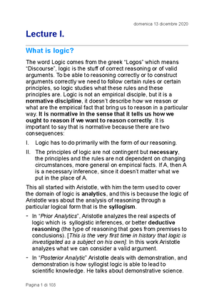 Fourth Lesson The Principle of Induction - The Principle of Induction ...