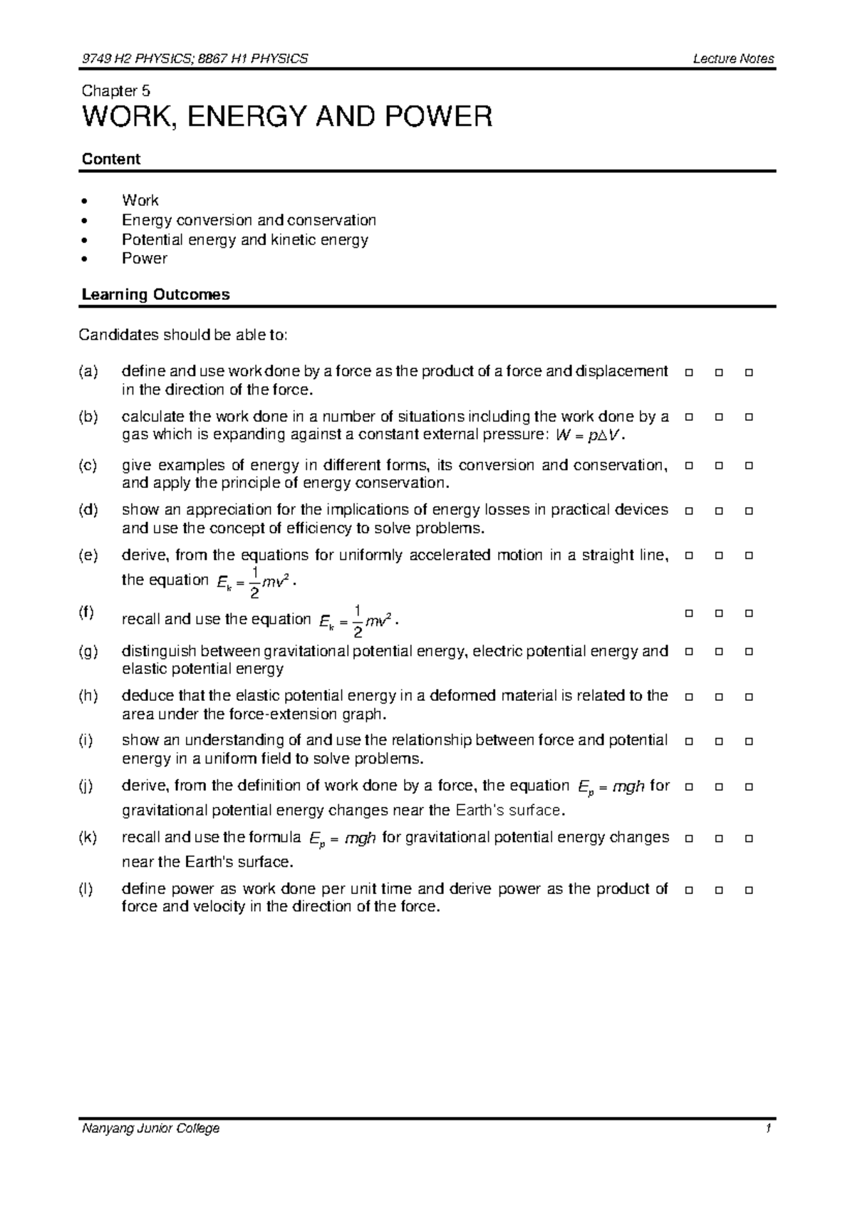05%20Work,%20Energy%20and%20Power%20Lecture%20Notes - Chapter 5 WORK ...