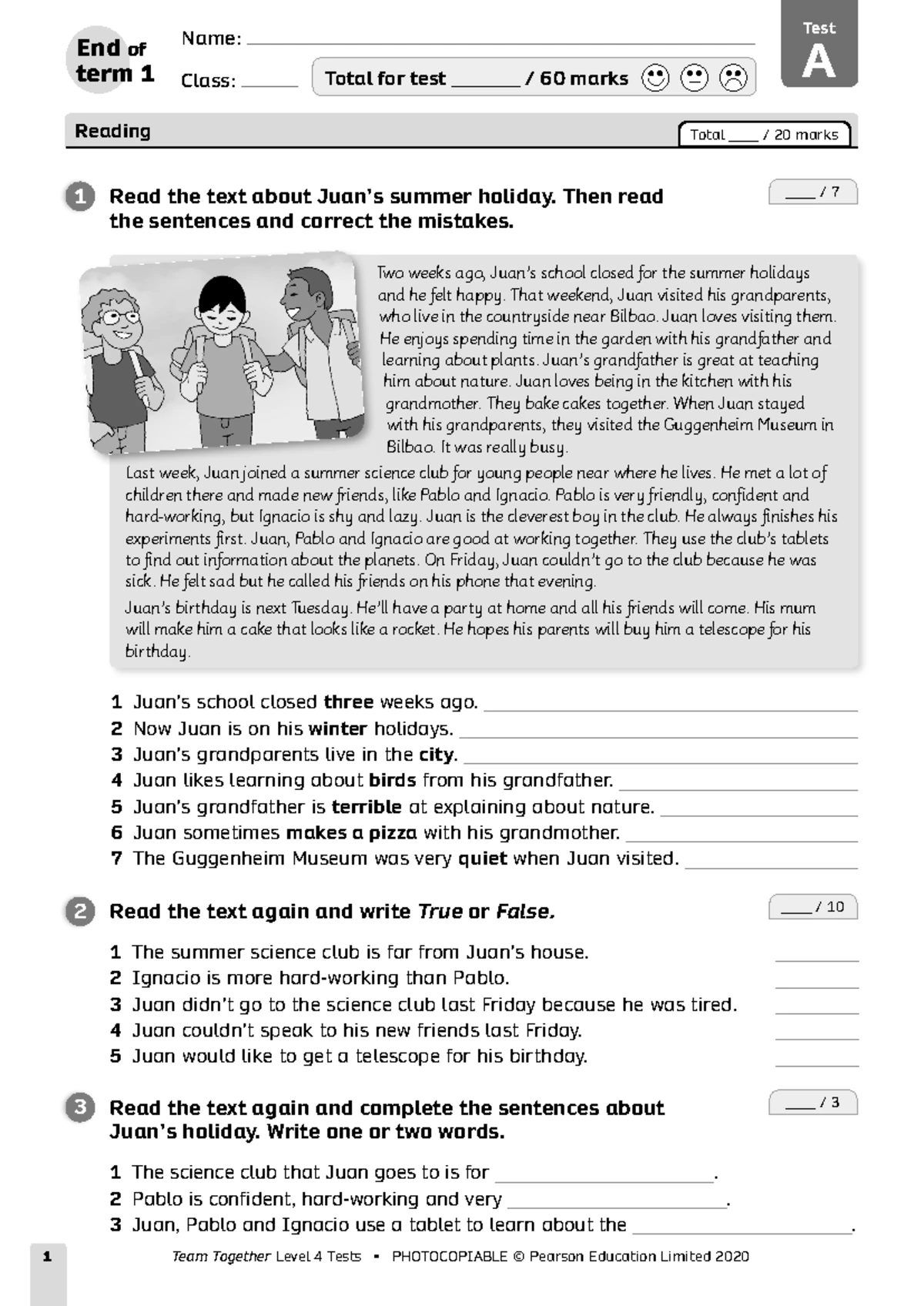 Present Simple ACT - ingles - 1 Level 1 Present Simple Exercises 6: Present simple with regular ...