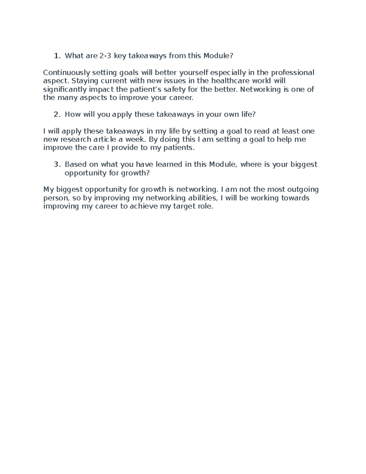 Module 5 Reflect - What are 2-3 key takeaways from this Module ...