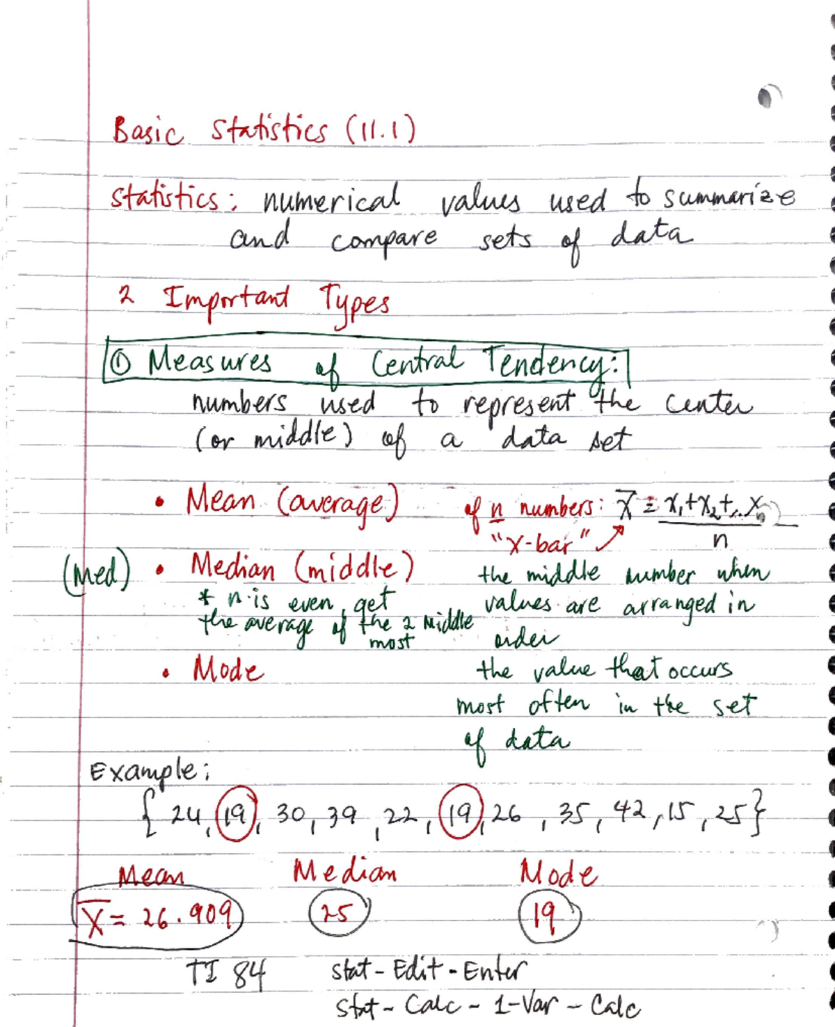 Basic Statistics Notes - Rasie, Sfatsbes ( t t ) _ Statistics a- Wieer ...