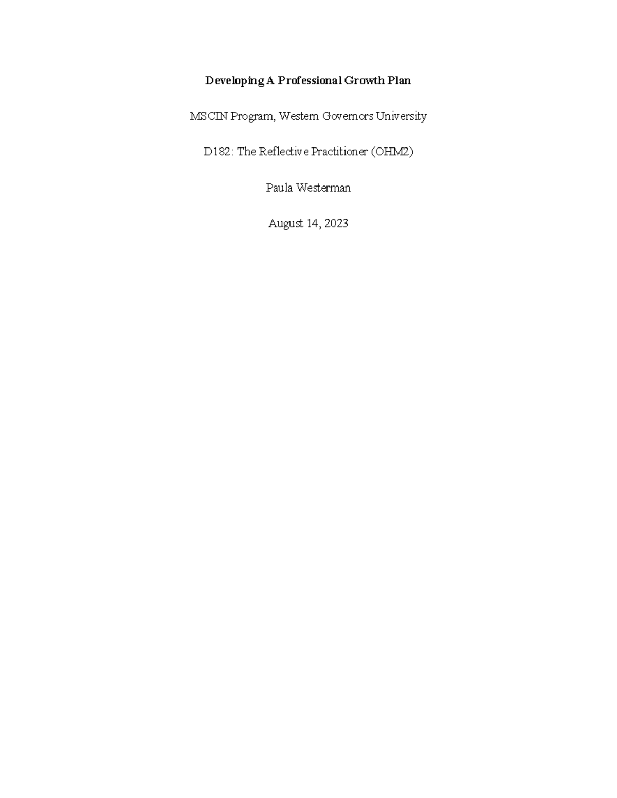 The Reflective Practitioner Task 2 No Name And No Resources For This Paper To See Developing A