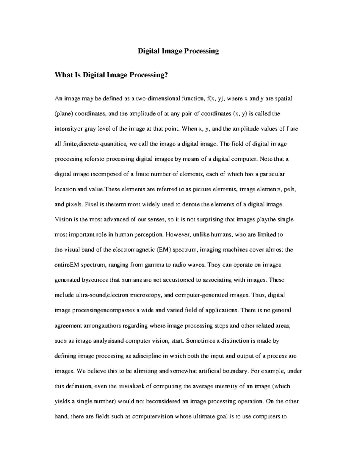 Digital Image Fundamentals - Digital Image Processing What Is Digital ...