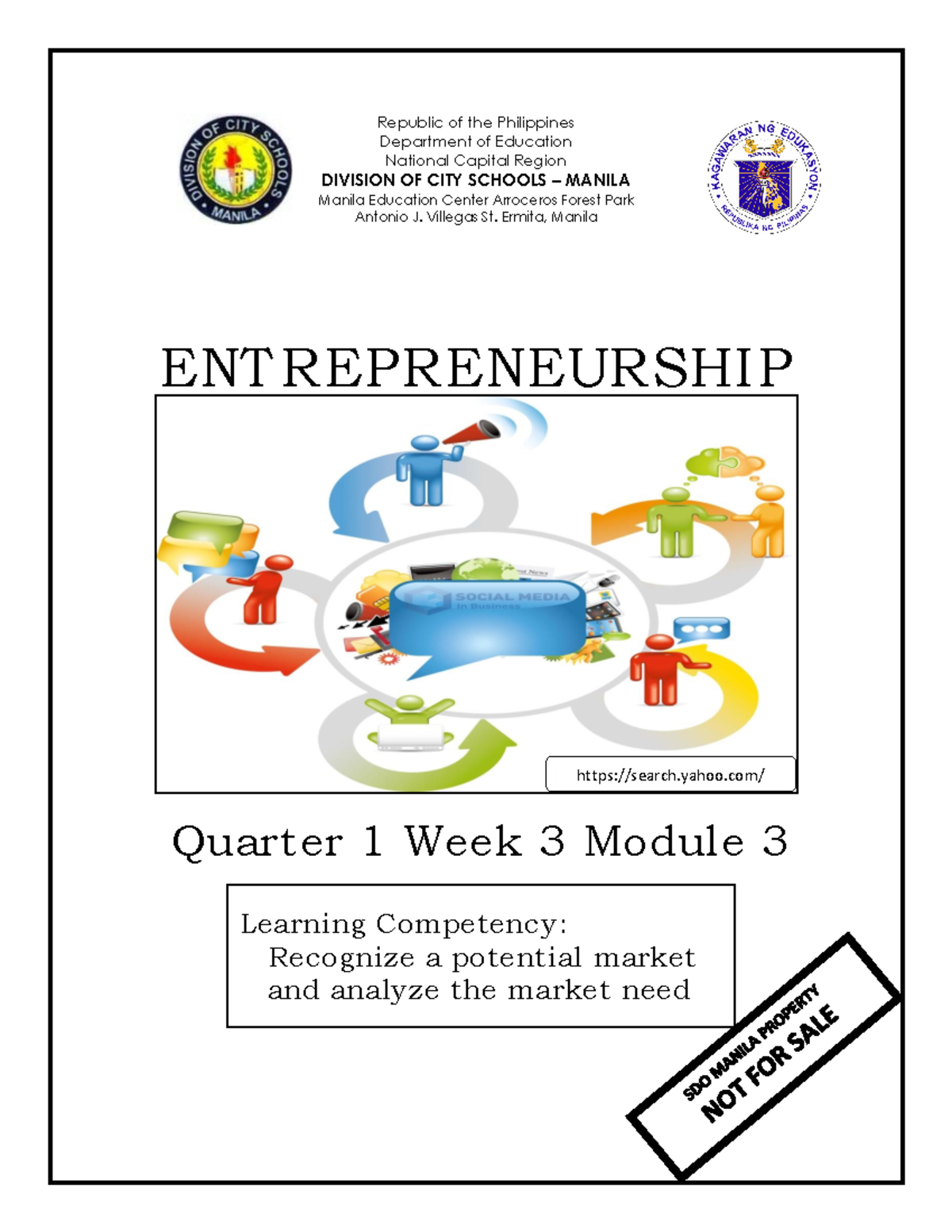 ABM- Enterprenuership 12 Q1 W3 Mod3 - Bs Entrepreneurship - PUP - Studocu