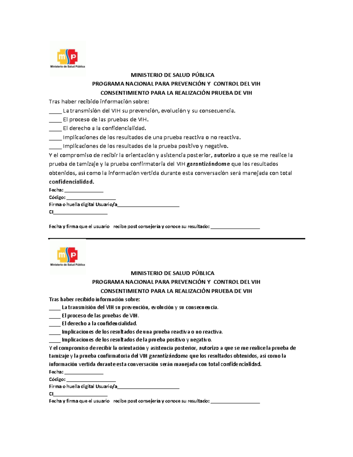 Anexo 3 - MEDICINA GUAYAQUIL PARA VIH MSP - MINISTERIO DE SALUD P⁄BLICA PROGRAMA NACIONAL PARA ...