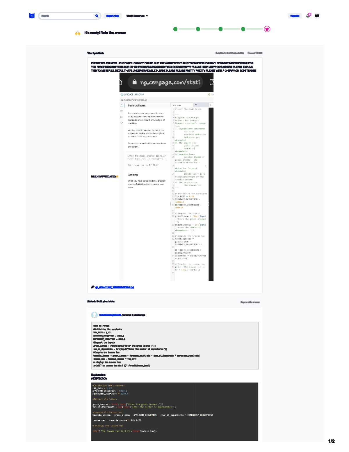 WEEK2 Practice Activity 2.1 Coursehero Tutor Question Answered - Q Expert Help Study Resources v ...