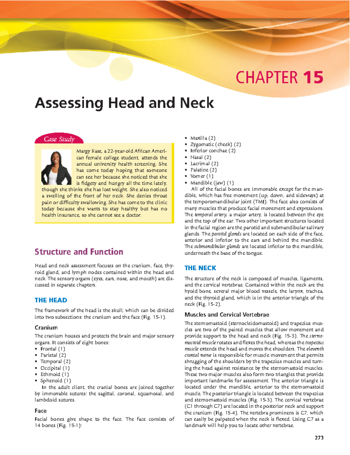 HEAD-NECK - ####### 273 CHAPTER 15 Assessing Head and Neck Structure ...