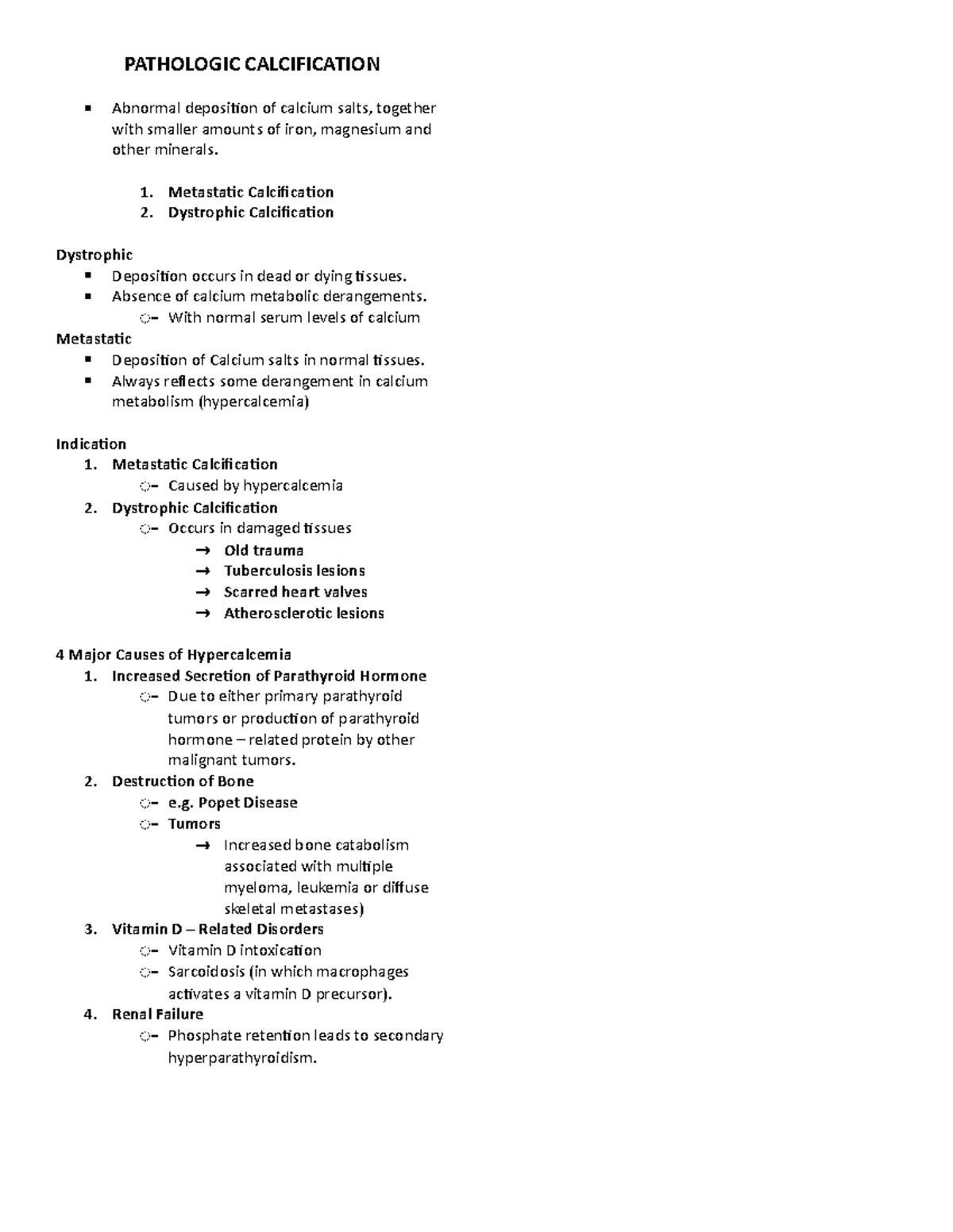 6 Pathologic- Calcification - PATHOLOGIC CALCIFICATION Abnormal ...