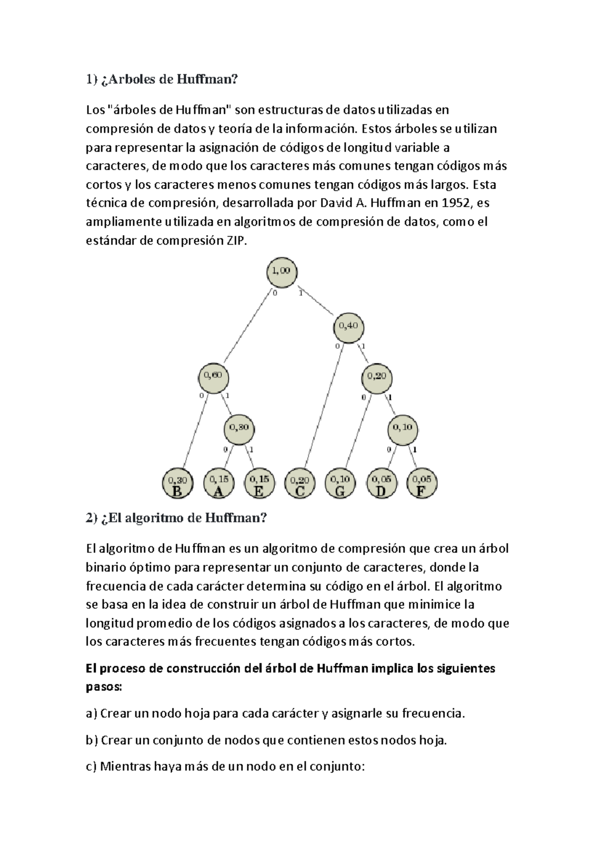 Estructura de Datos-5 rrn - ¿Arboles de Huffman? Los "árboles de ...
