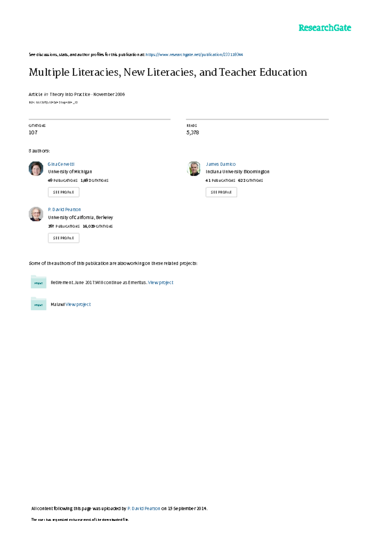 Multiple Literacies New Literacies and Teacher Edu - See discussions ...