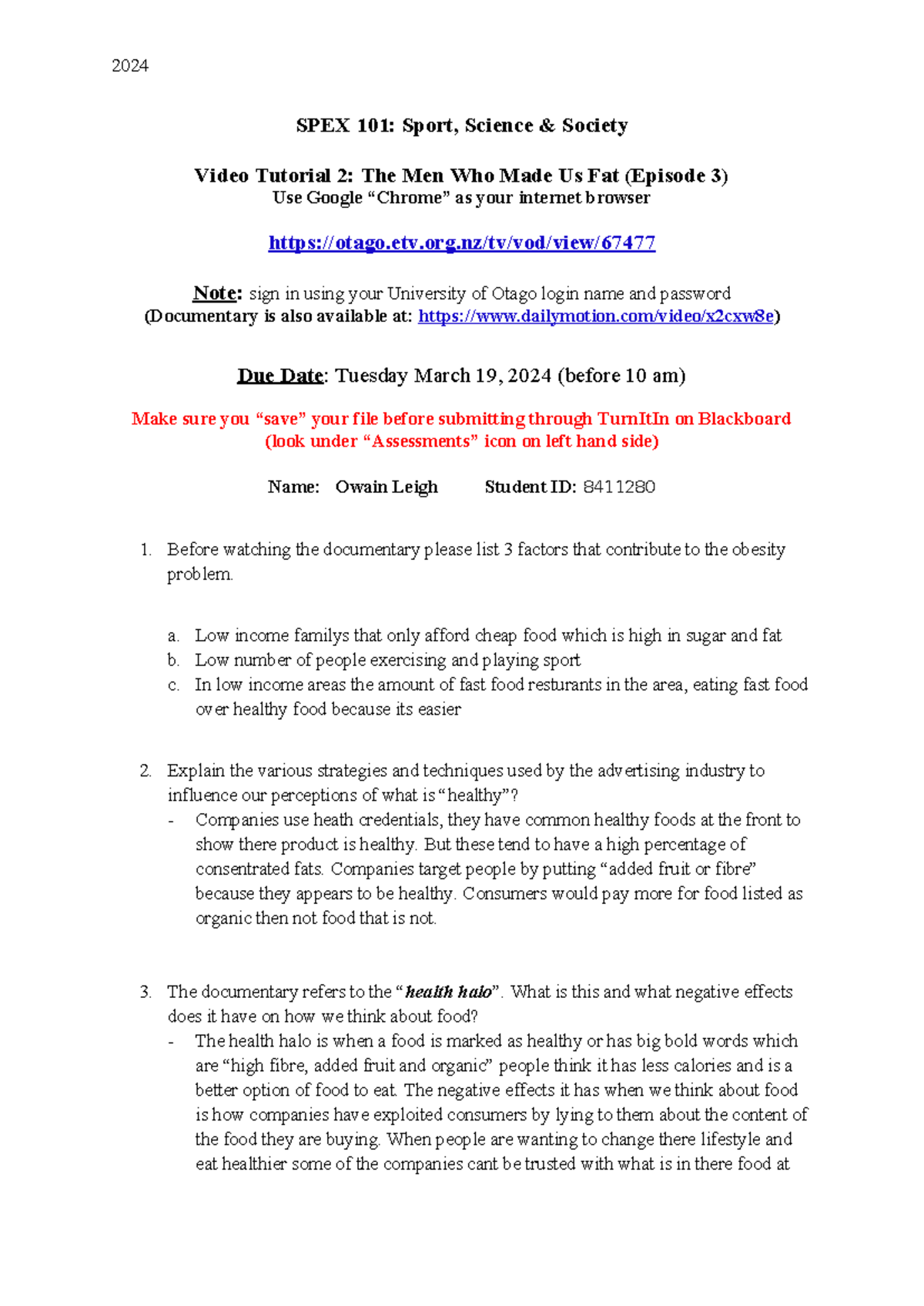SPEX 101-VT-2-Men Who Made Us Fat-2024 - 2024 SPEX 101: Sport, Science ...