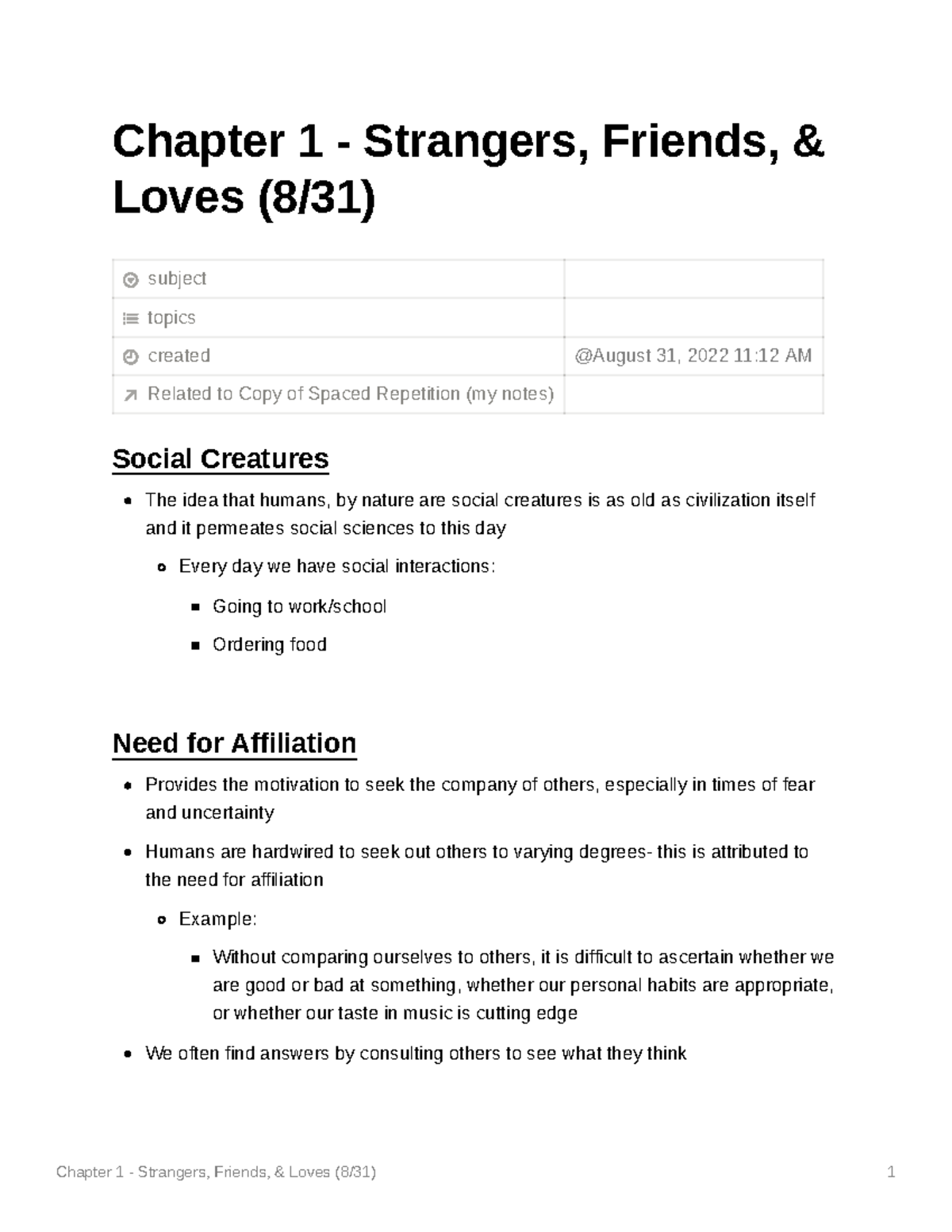 Chapter 1 - Strangers Friends Loves (831) - Chapter 1 - Strangers ...