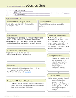 Atorvastatin - ATI Medication Templates - ACTIVE LEARNING TEMPLATES ...