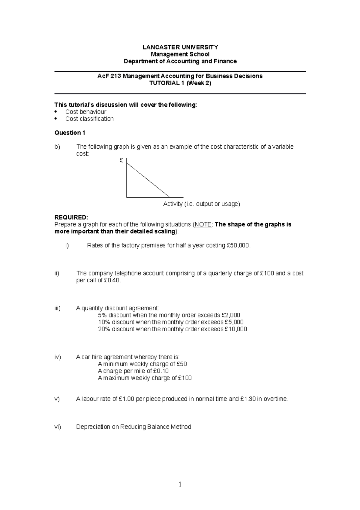 Ac F 213 - Tutorial 1 - Questions - LANCASTER UNIVERSITY Management ...