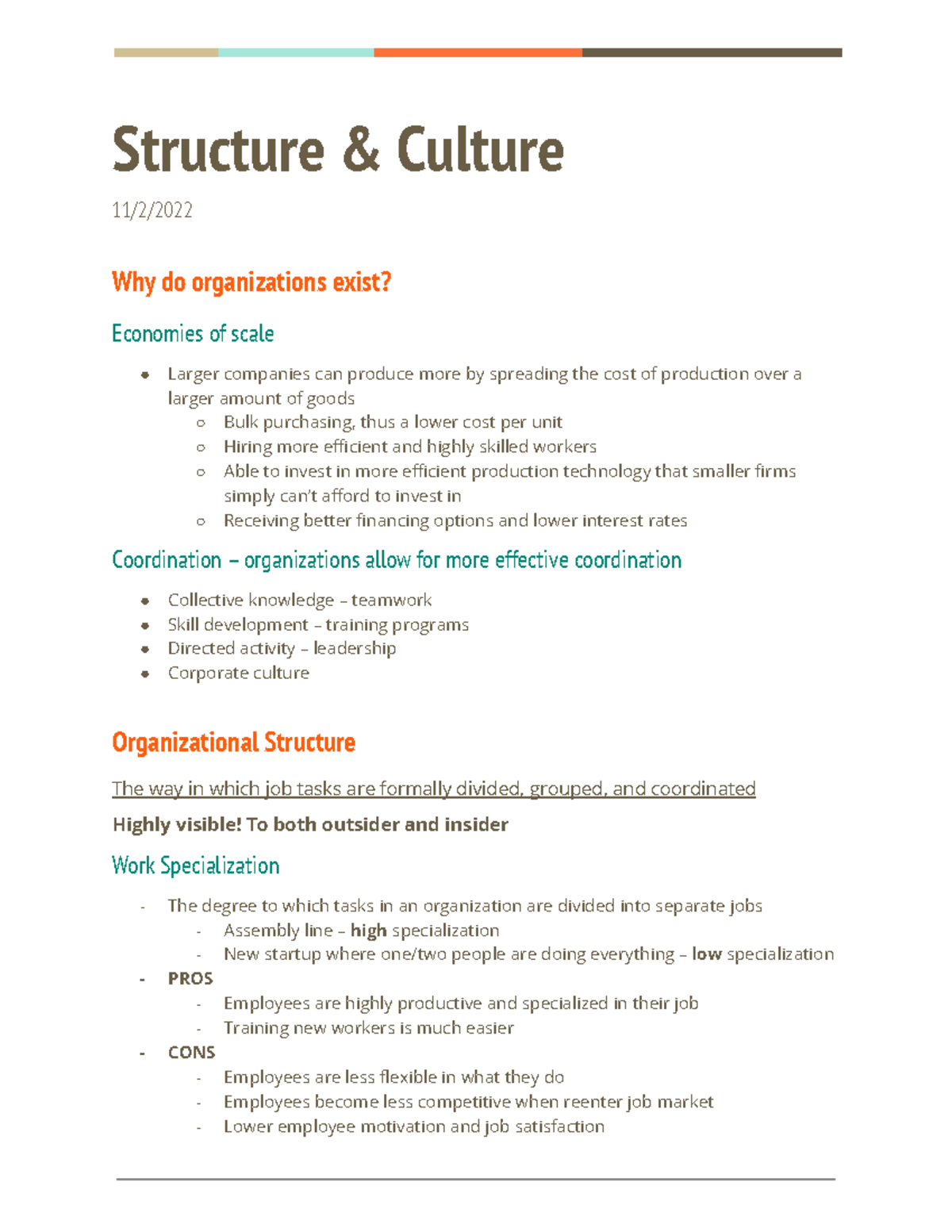 15-Structure and Culture - Structure & Culture 11/2/ Why do ...