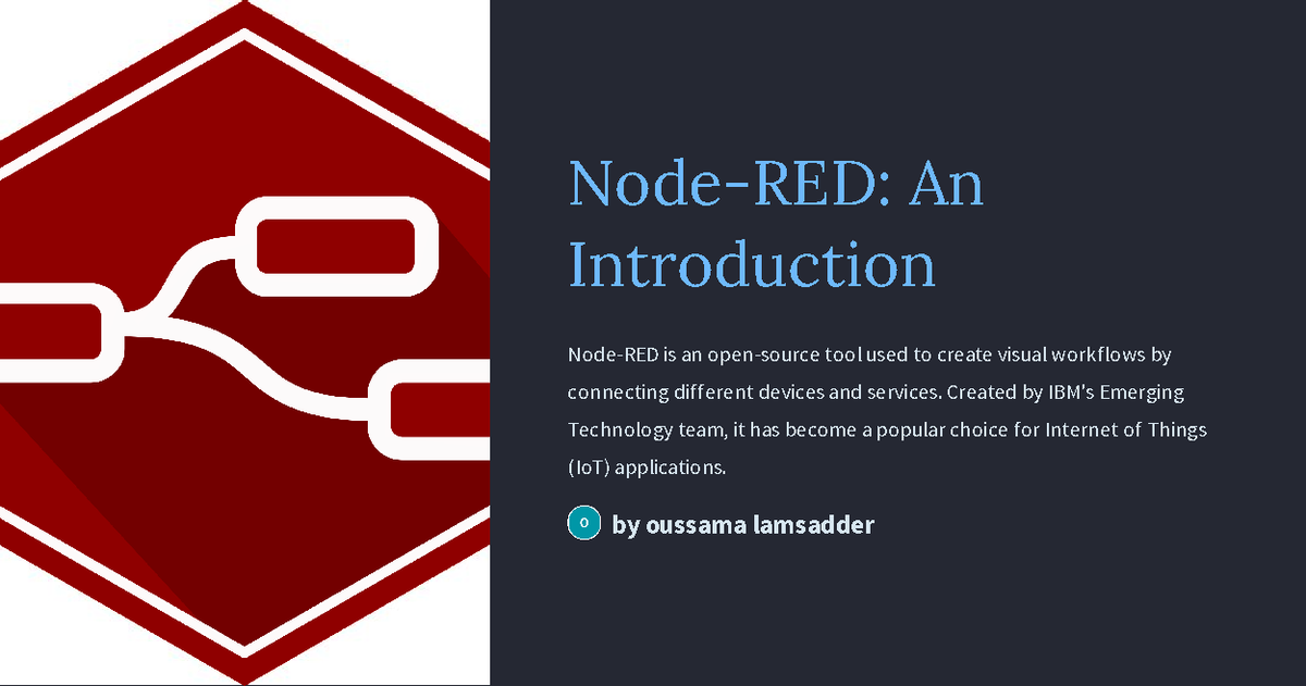 Bbbbbbb - qsc - Node-RED: An Introduction Node-RED is an open-source tool used to create visual ...