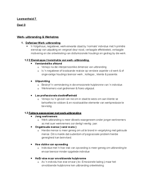 Leereenheid 1 - Study Unit 1 - Leereenheid 1 Veld, studiegebied en grondslae van ...
