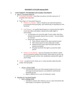 Property Outline with Highlights - TRESPASS I. Elements: unprivileged ...