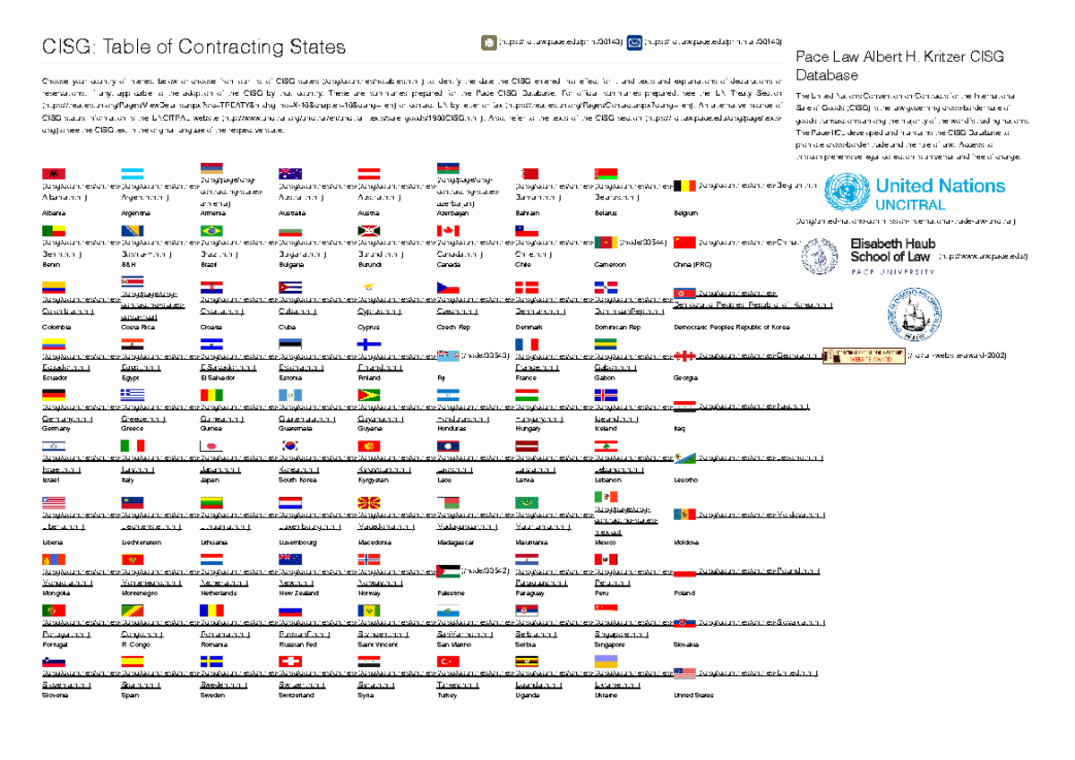 CISG Table of Contracting States - (iicl.law/print/30143) (iicl.law ...