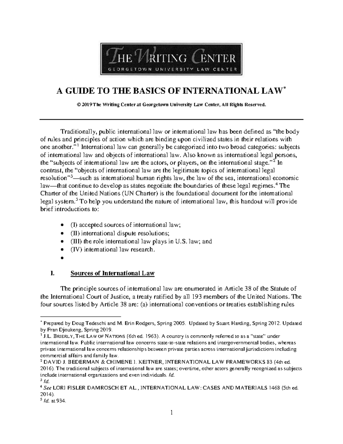 A Guide to the Basics of Intl Law - A GUIDE TO THE BASICS OF ...
