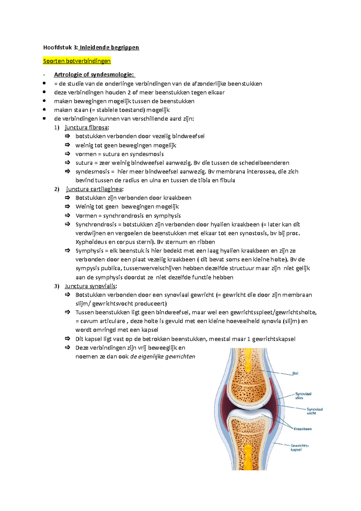 Hoofdstuk 3 - Samenvatting Functionele Anatomie: Extremiteiten en romp ...