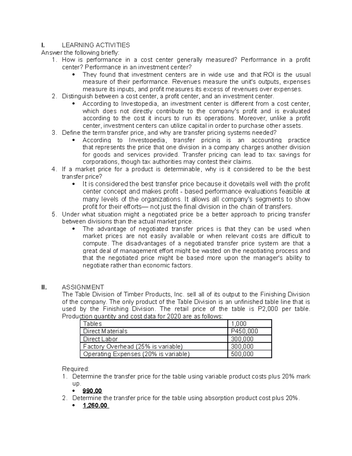 Acctg Module 6 - FINANCIAL ANALYSIS AND PROBLEM SOLVING - I. LEARNING ...