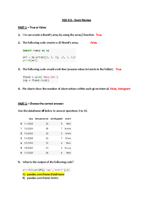 SCM Final Cheat Sheet - Simulation models are particularly useful when dealing with complex ...