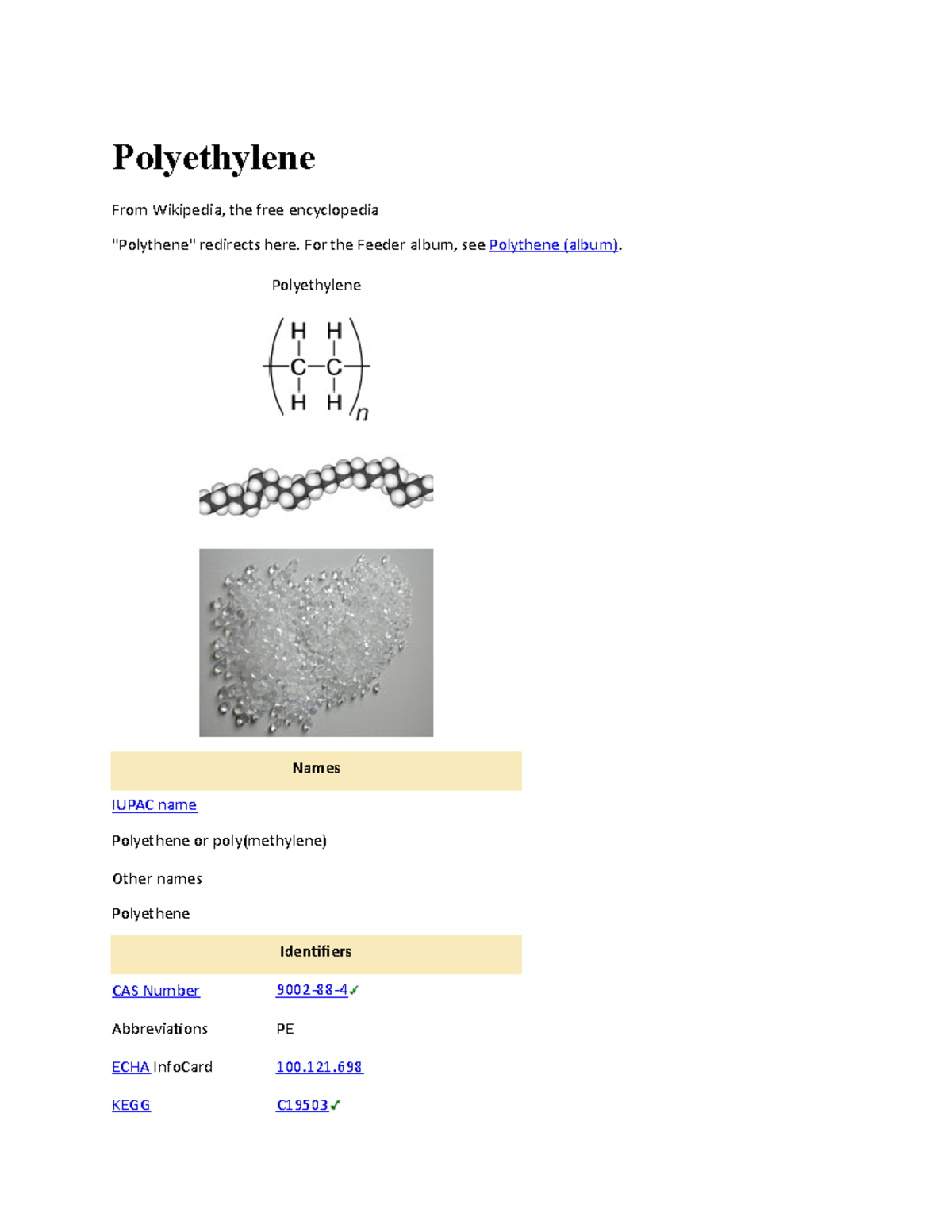 Polietilena - Polyethylene From Wikipedia, the free encyclopedia ...