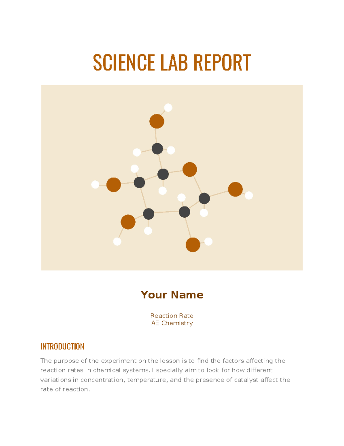 Copy of Lab Report for Edgenuity Labs - SCIENCE LAB REPORT Your Name ...
