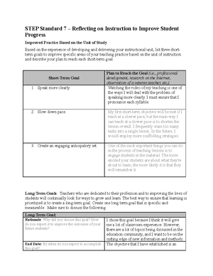 STEP Template 2 - Student Teaching Evaluation of Performance (STEP ...