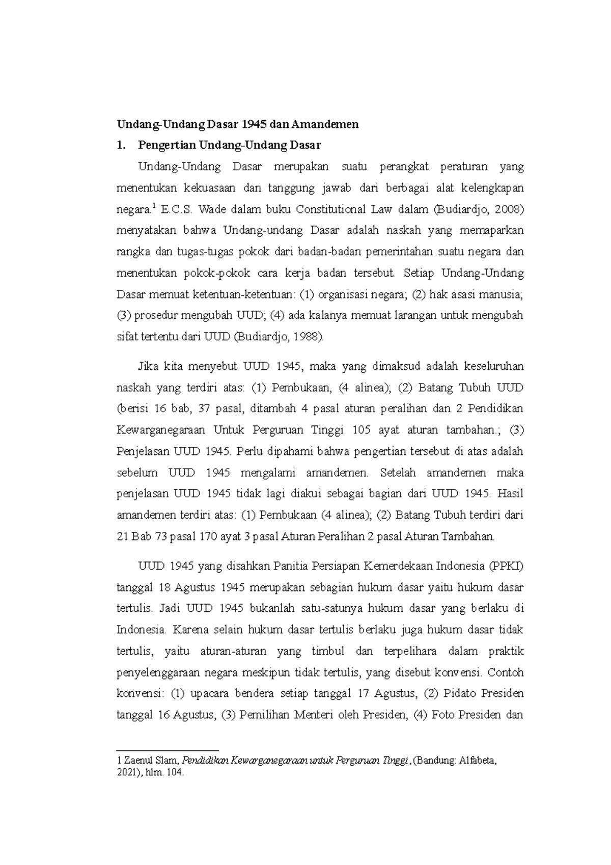 Undang-Undang Dasar 1945 dan Amandemen - Undang-Undang Dasar 1945 dan ...