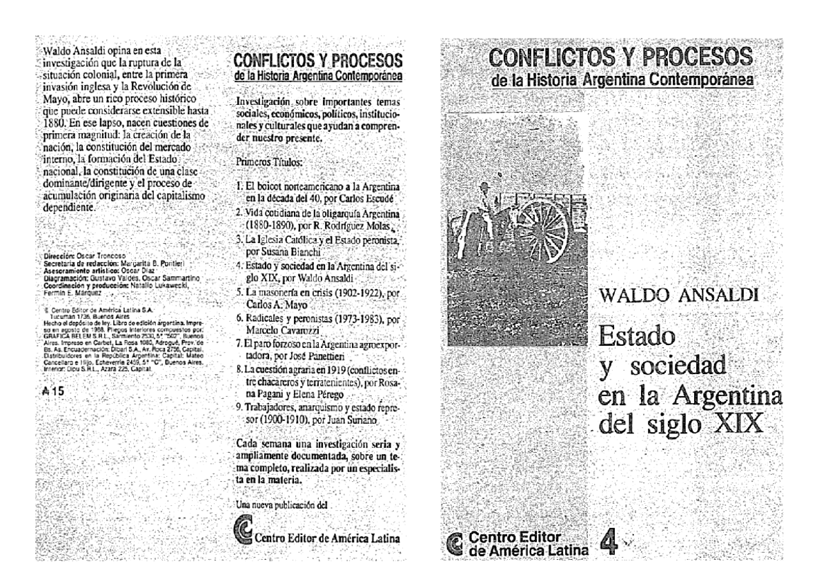 1 Waldo Ansaldi - Estado y Sociedad en la Arg s XIX - Waldo Ansaldi ...