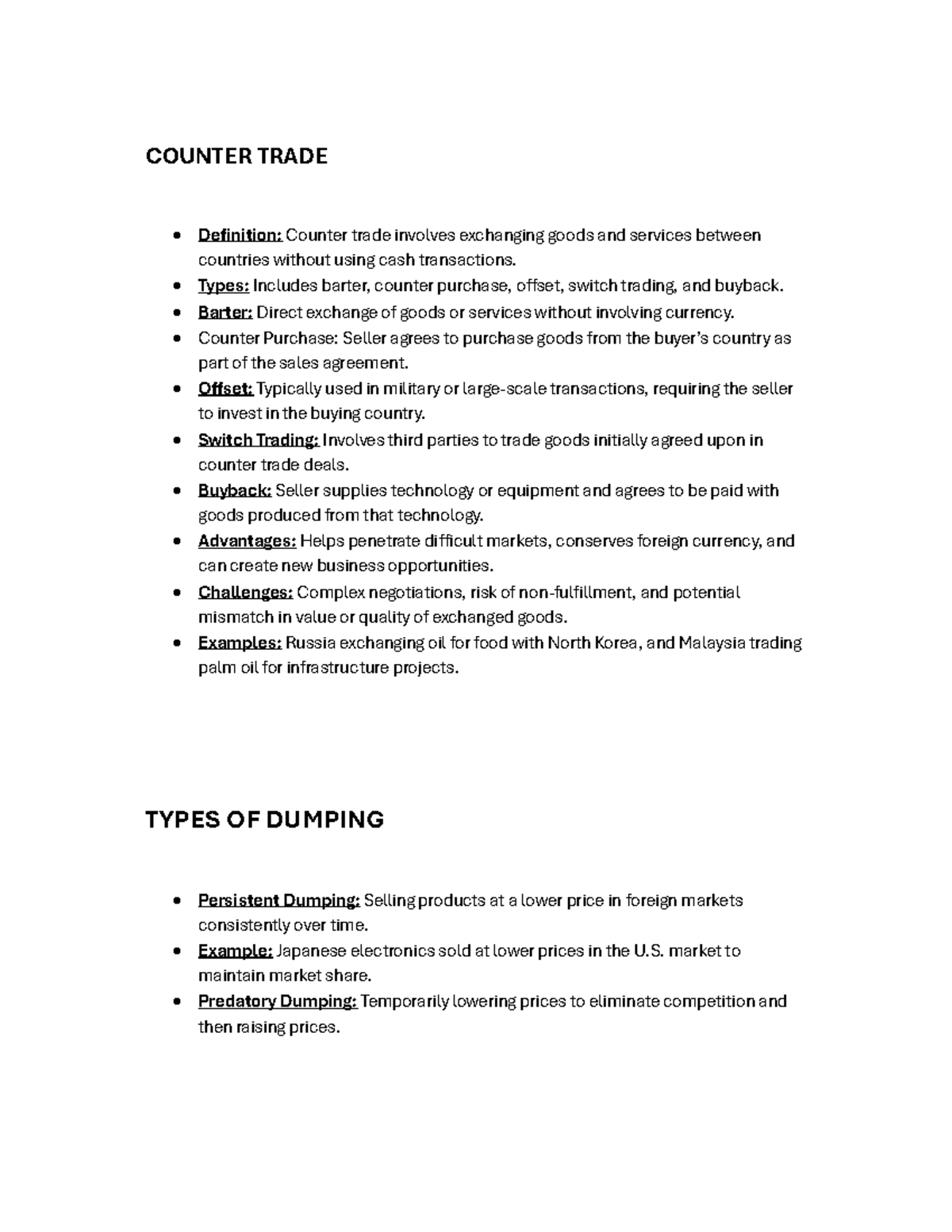 Internatioinal marketing - COUNTER TRADE Definition: Counter trade ...